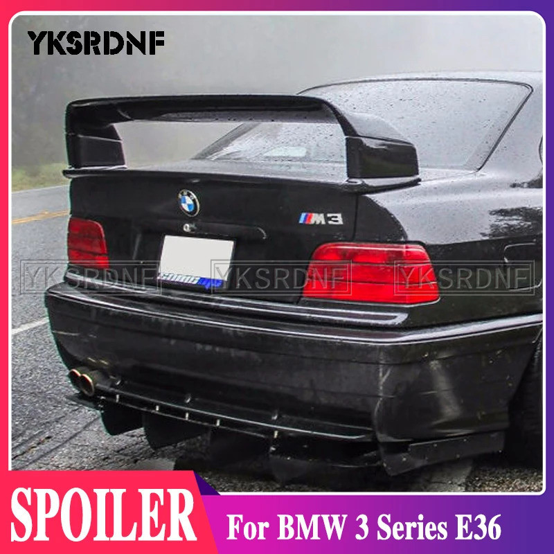 YKSRDNF For BMW E36 M3 Spoiler 1990-2000 ABS Plastic Unpainted Primer ...