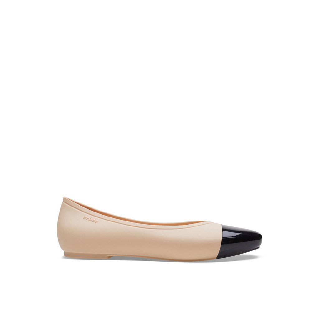 Crocs - Brooklyn Dip Pointed Flats (Female - Shitake) | Shopee Malaysia