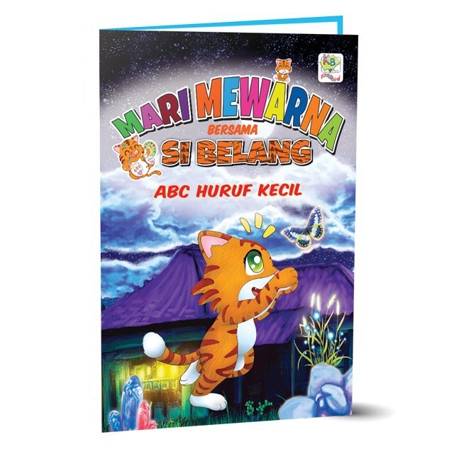 Kiddibird: Mari Mewarna Bersama Si Belang: abc huruf kecil ...