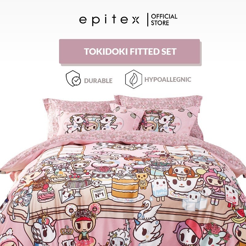 Epitex (w/o Quilt Cover) 1000TC Egyptian Cotton Tokidoki Bedsheet ...
