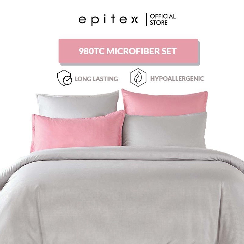 Epitex (Comforter Set) 900TC Silkysoft Bedsheet | Microfiber Comforter ...