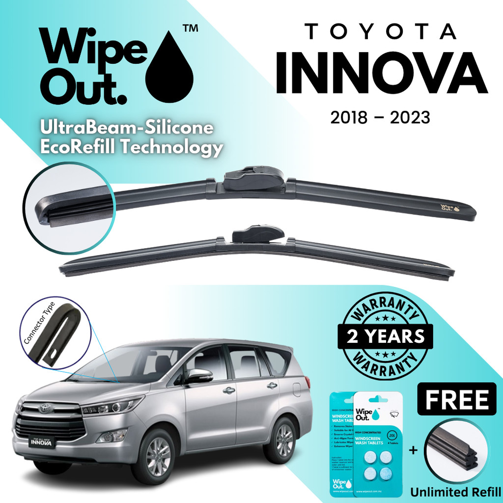[PREMIER] WipeOut UltraBeam Silicone EcoRefill-Technology Wiper Toyota ...