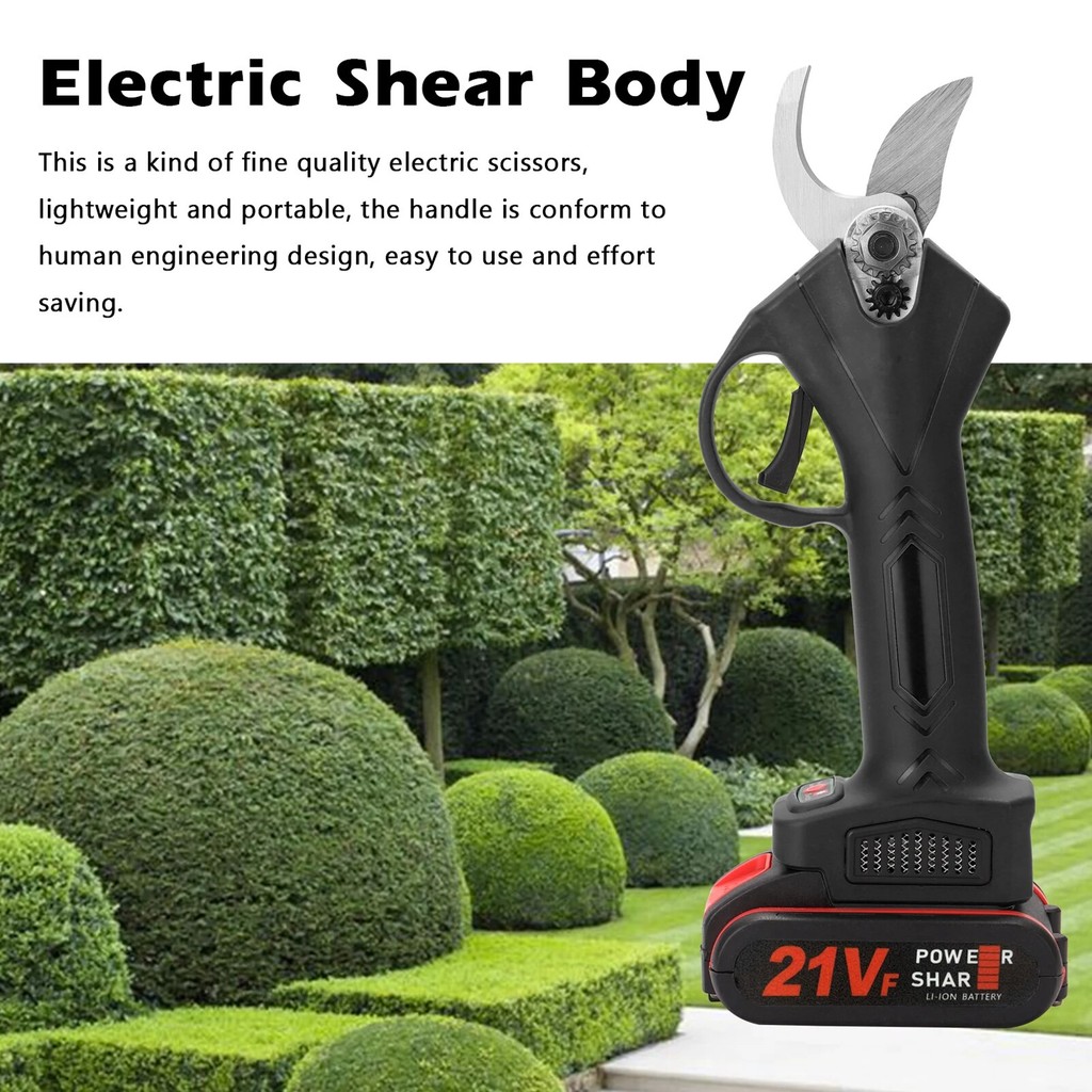 Garden Scissors Cordless Electric Pruner 88VF 21V 30mm Electric Pruner ...