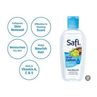 Safi Minyak Zaitun 150ml [Serai/Olive Oil/Ros Hip/Gamat] | Vitamin A, C ...