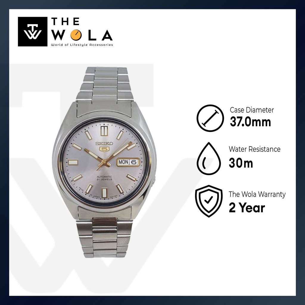 (2 Years Warranty) Seiko 5 Automatic Watch SNXS75J5 Japan Made Grey ...