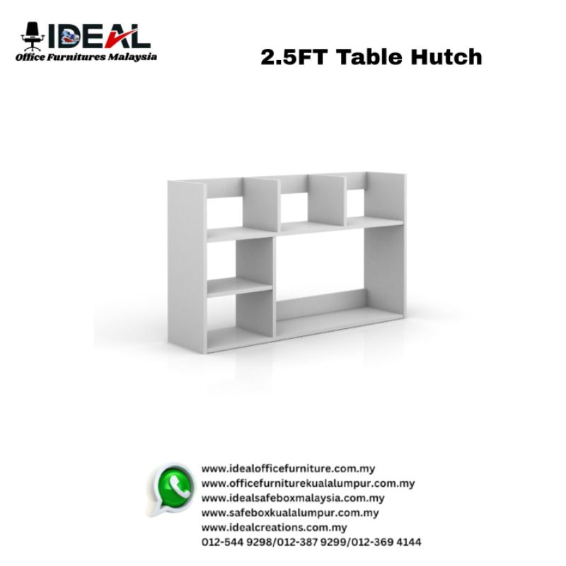 2.5 FT Table Hutch Rak Atas Meja Rak Cantik Rak Berkualiti Rak Murah ...