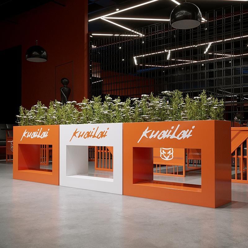 HY& Nordic Flower Stand Partition Creative Trending Indoor Gym Office ...