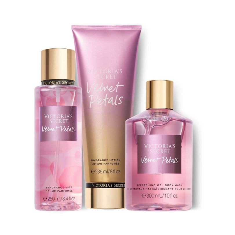 Victoria's Secret_ Velvet Petals Combo Set 3in1 + Free Paper Bag ...