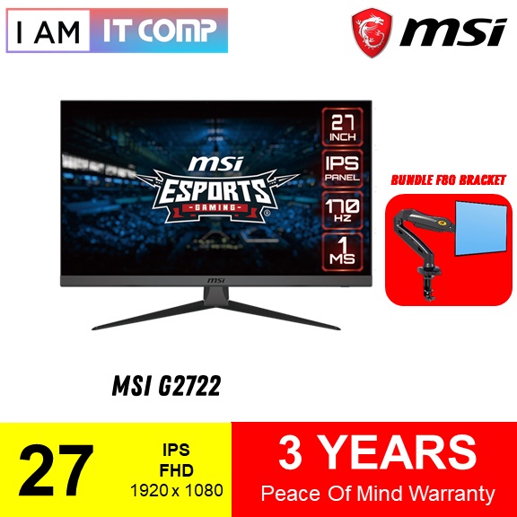MSI G2722 27" Gaming Monitor | Shopee Malaysia