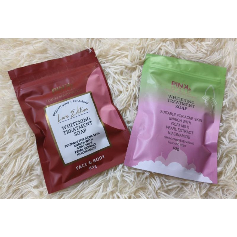 PINK & BELLE WHITENING TREATMENT SOAP ( Love edition ) | Shopee Malaysia
