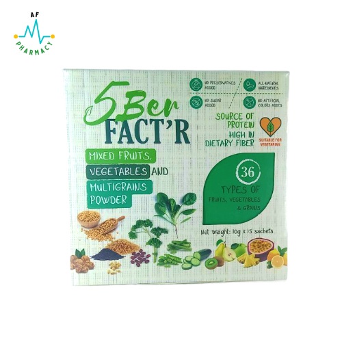 5BER FACT'R 36 TYPES OF FRUITS, VEGETABLES & GRAINS FIBER | Shopee Malaysia