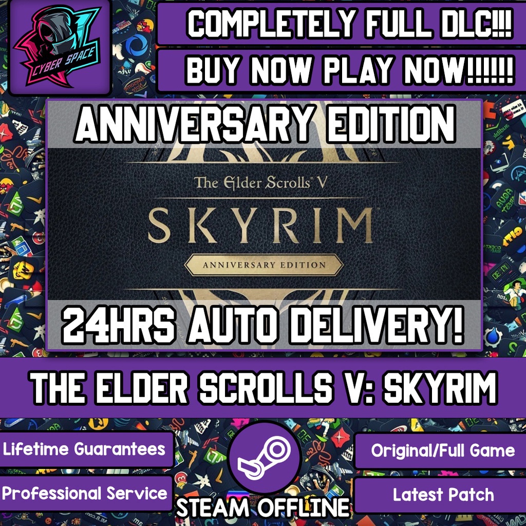 The Elder Scrolls V: Skyrim [Auto Delivery] [Steam Offline] (Full DLC ...
