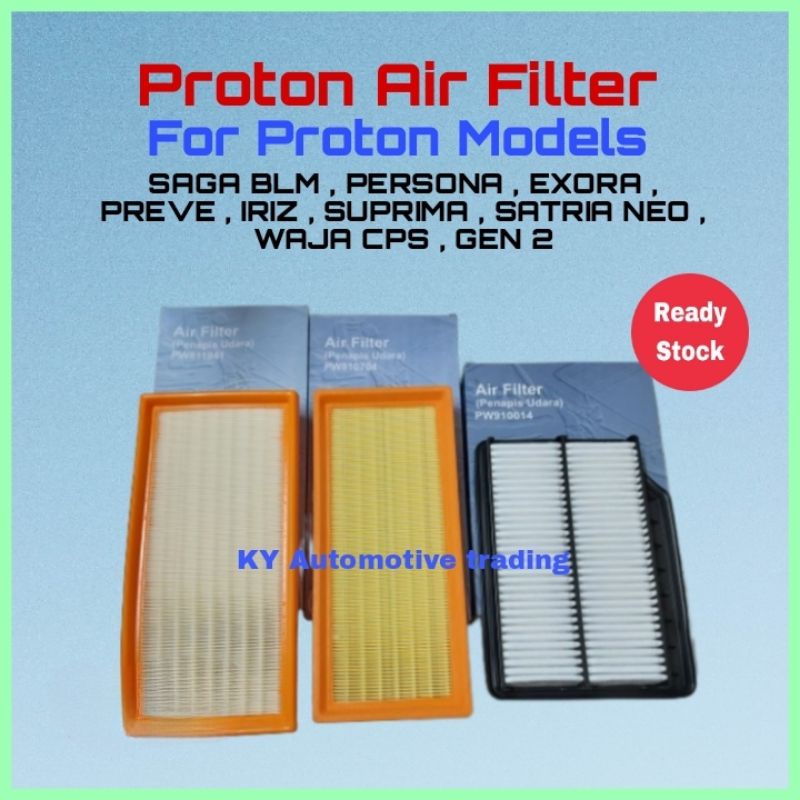 PROTON GENUINE AIR FILTER SAGA BLM, FLX, FL, PERSONA, SAGA VVT, PREVE ...