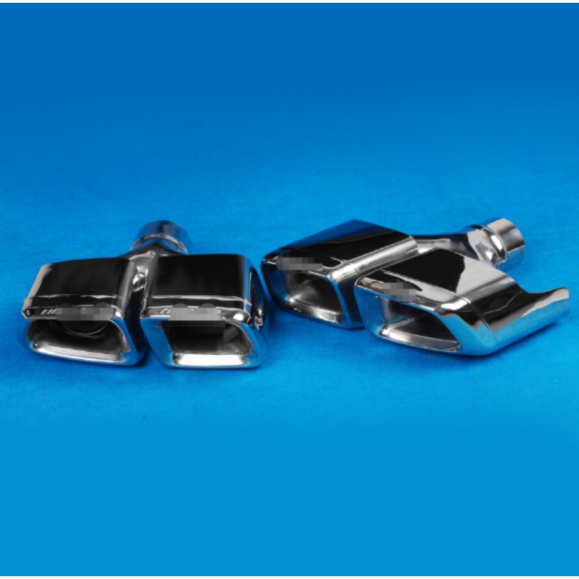 Suitable Mercedes-Benz modified stainless steel square double outlet ...