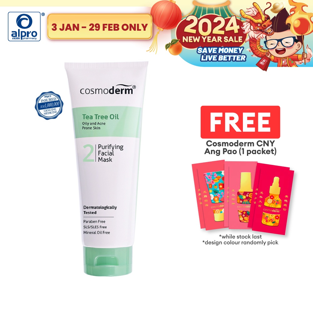 Cosmoderm Tea Tree Oil Purifying Mask (100ml) | Shopee Malaysia