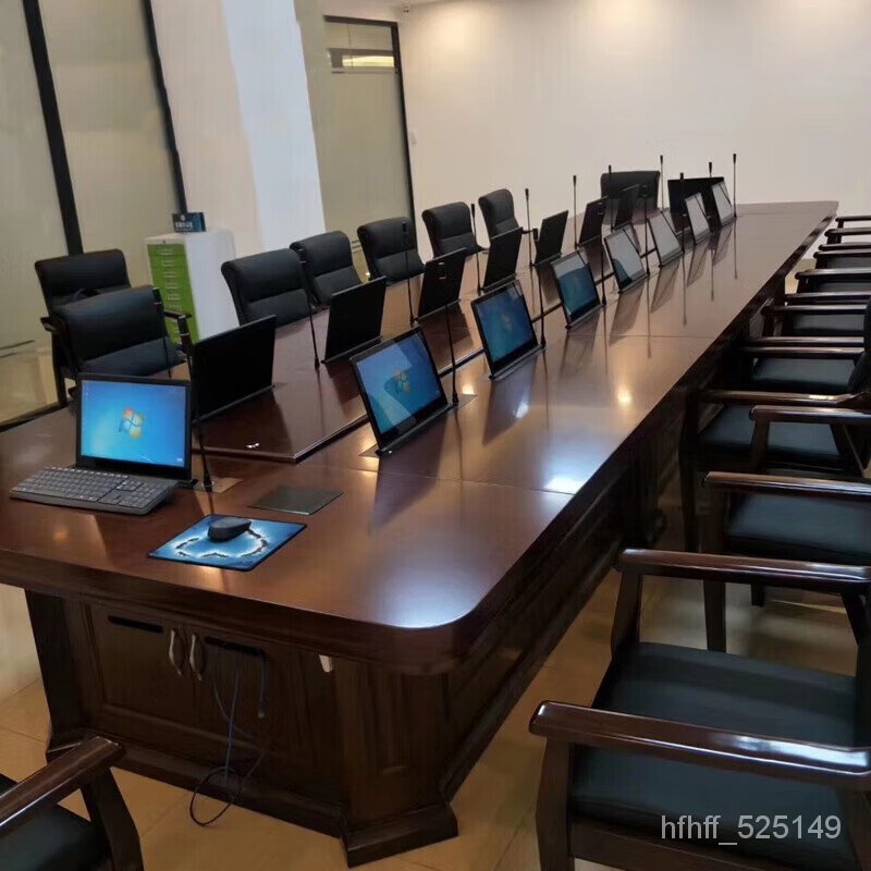 Get 10% coupon+a gift】lid Wood Paint Intelligent Video Conference Table ...