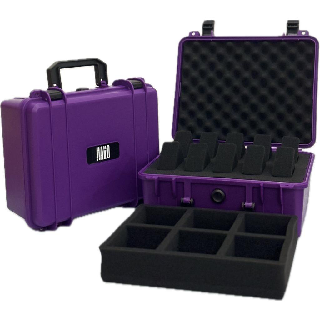 10 SLOT HEAVY DUTY WATCH HARD CASE / KOTAK / BEKAS JAM - PURPLE ...