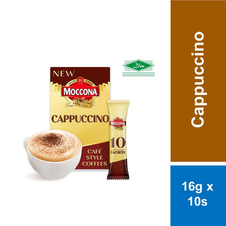 MOCCONA Cappuccino Specialty Instant 3in1 Coffee 16g x 10s | Shopee ...