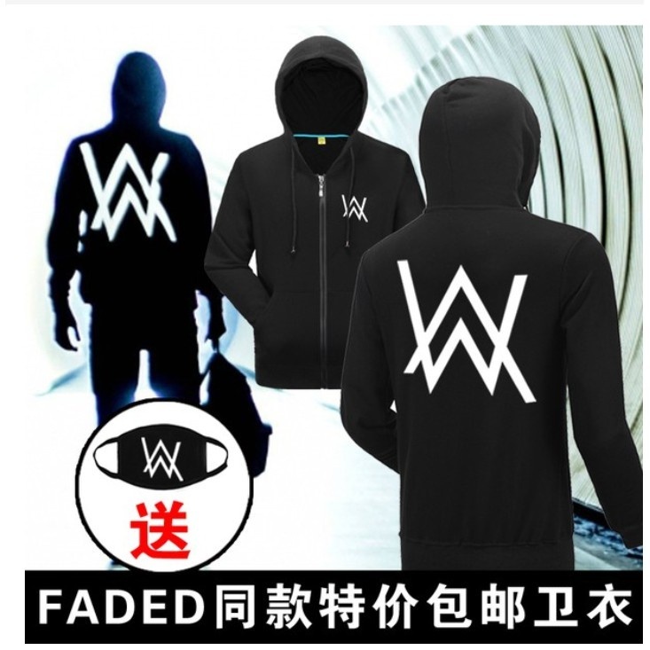 2022 New DJ ALAN WALKER FADED JACKET & HOODIE* FREE MASK Sweatshirt ...