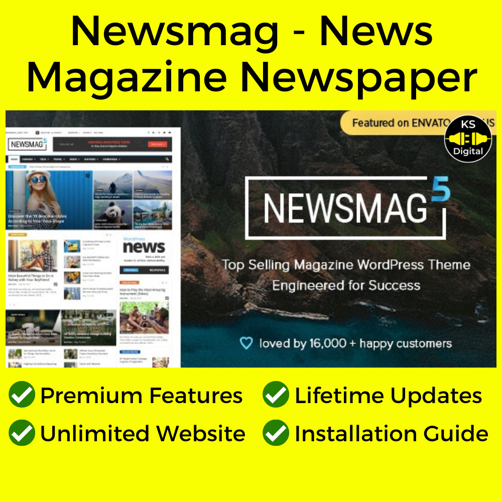 [Latest] Newsmag News Magazine Newspaper WordPress Theme (Free Updates ...