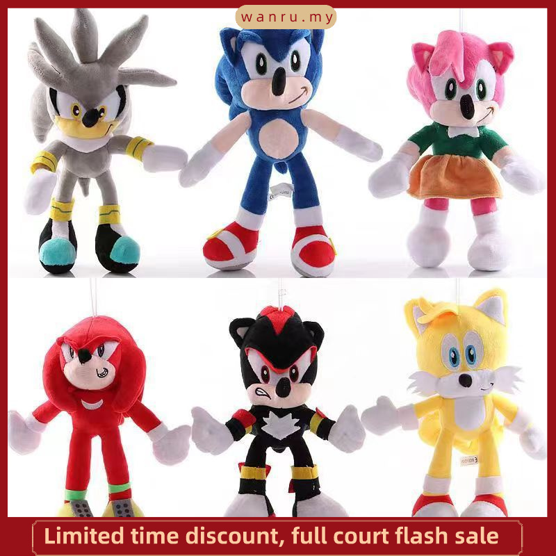 Super Sonic Plush Toy Soft Doll Sonic The Hedgehog Shadow Amy Rose