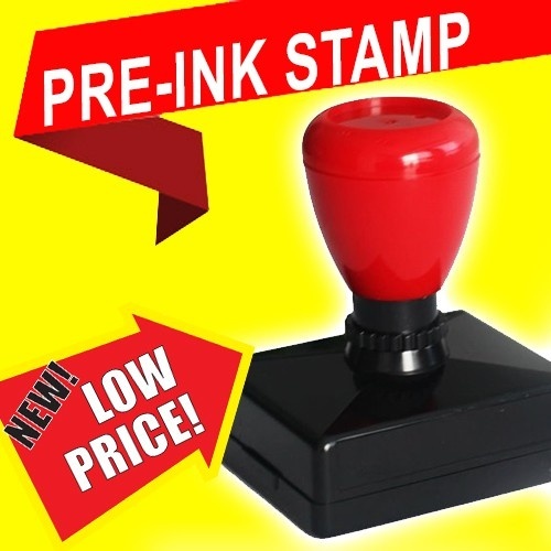 Customized FLASH STAMP / PRE INK STAMP / Red Blue Black | Shopee Malaysia