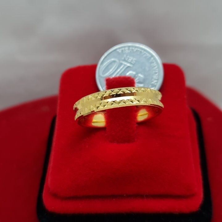 Emas916, Cincin 0.45cm+ Rt Hollow Tebal Crki Sr Crmi Kt 10 8597 P339 22 11 10 8 | Shopee Malaysia