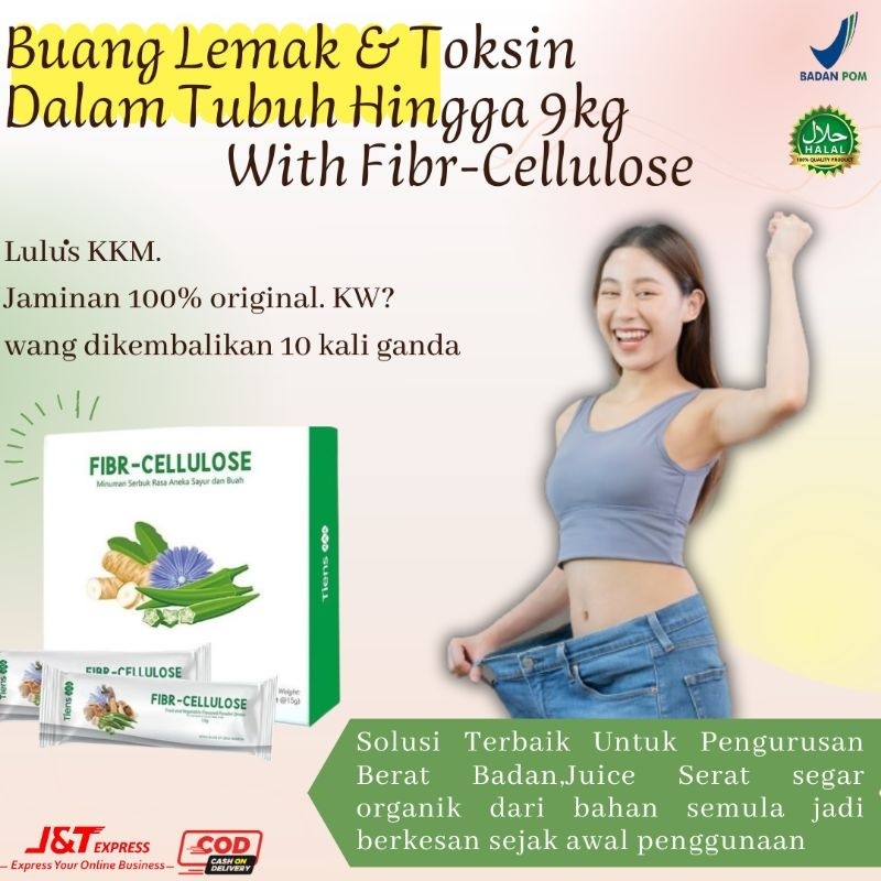 Minuman viral - Fibr -Cellulose Fruit Fiber Detox -Slimming Drink-Ubat ...