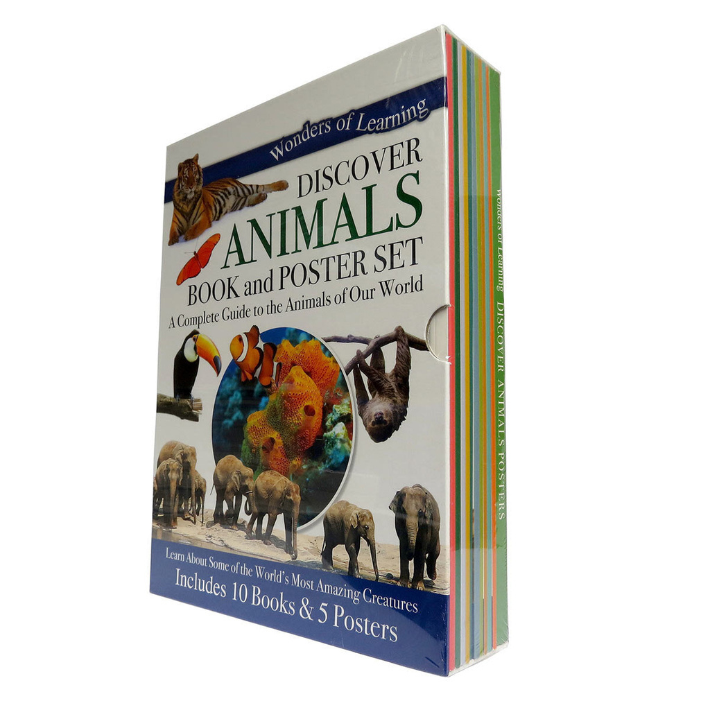 (BBW) Wonders Of Learning - Discover Animals Book And Poster Set (10 ...