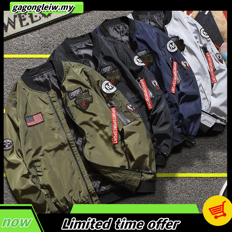 Bomber Jacket Korean explosion mens jacket 4 color thin explosion blast ...