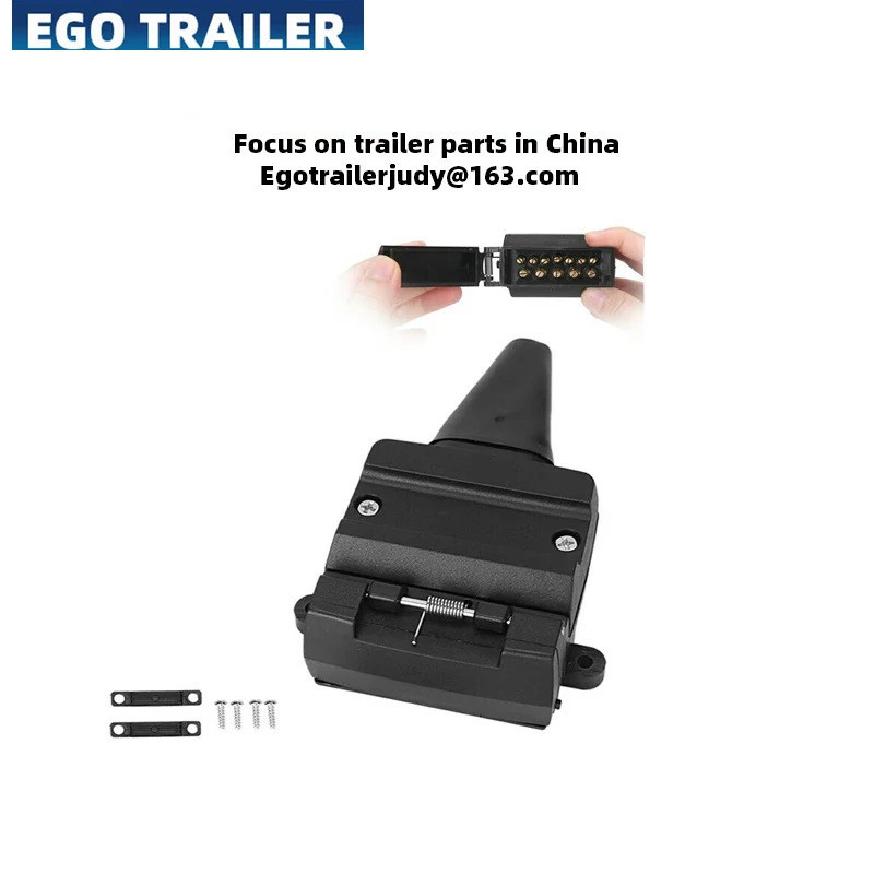 EGO 12 PIN MALE FLAT PLUG TRAILER ADAPTOR CARAVAN CAMPRE WIRING TRUCK ...