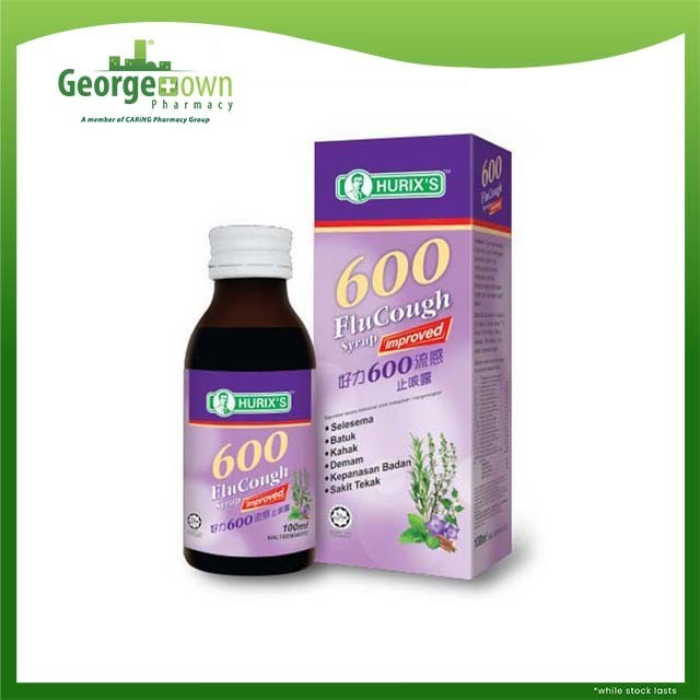HURIX'S 600 FLU COUGH SYRUP 100ML | Shopee Malaysia