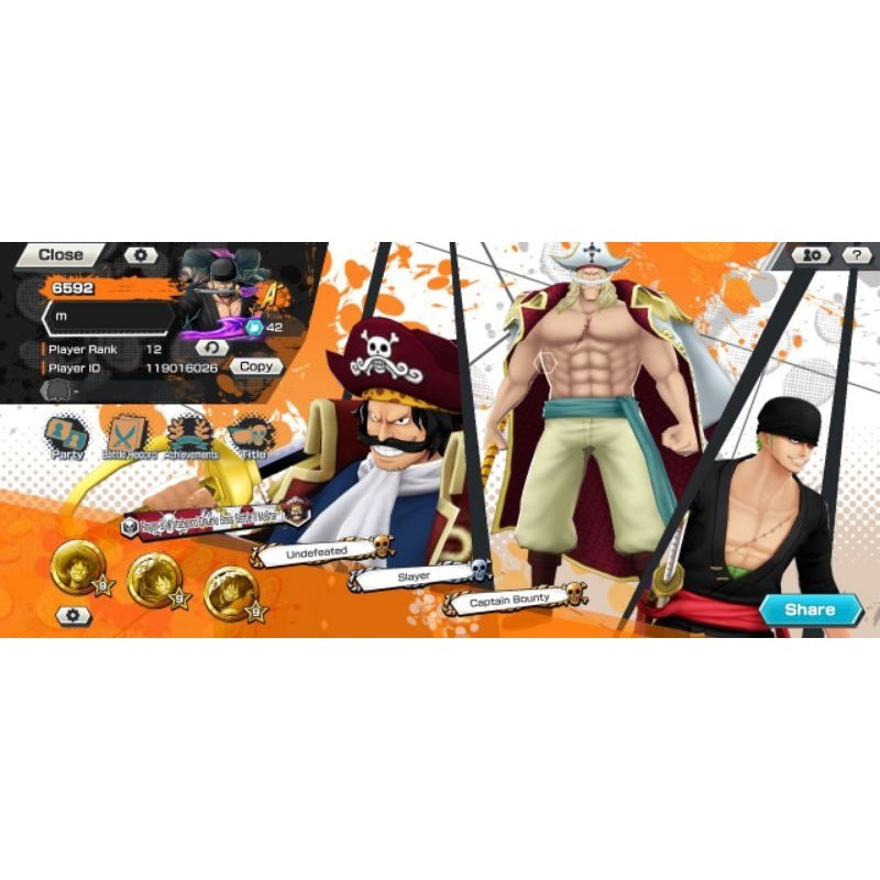 Opbr One Piece Bounty Rush 3 EXTREME FIGURINE Light Shirohige MAX Zoro ...