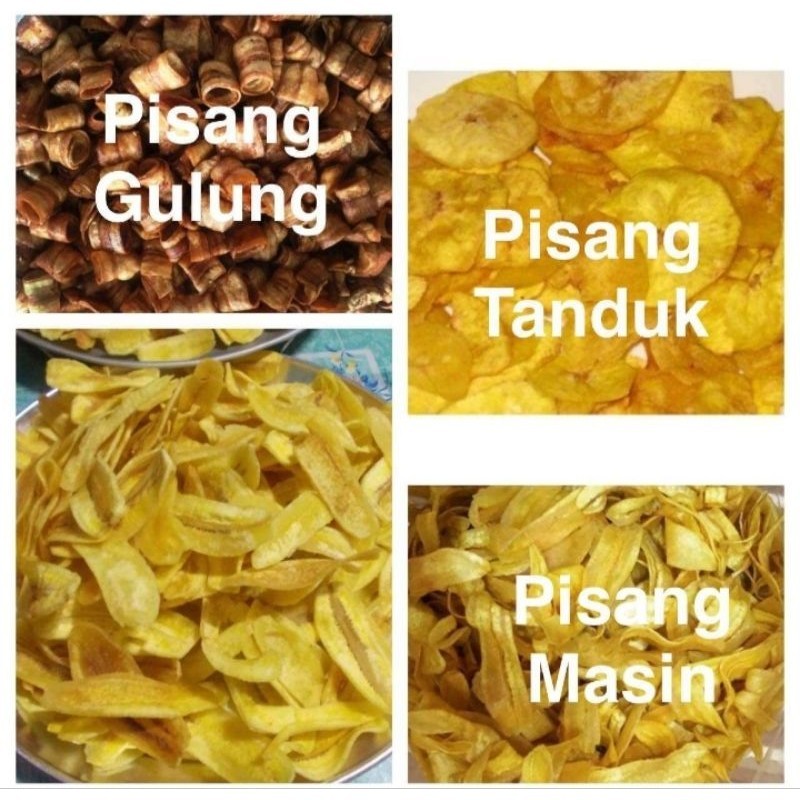 200g / 500g Kerepek Pisang Tanduk Pisang Masin Pisang Gulung Pisang ...