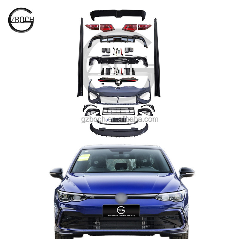 Side skirts For VW Golf 8 facelift R Line body kits front bumper ...