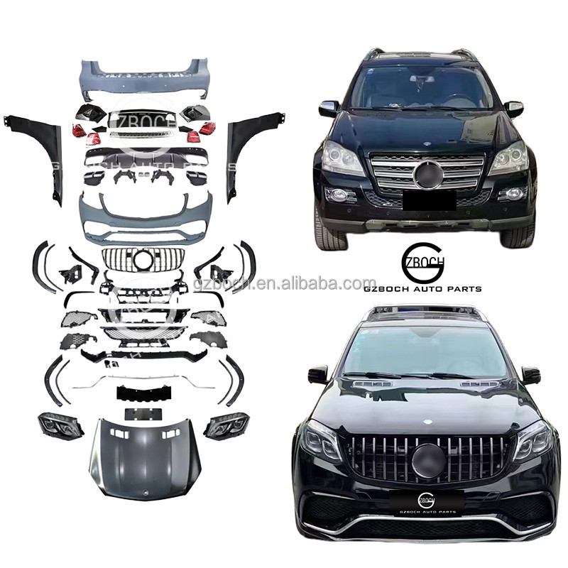 Automotive body kit For 2012+ Benz X166 GL63 GL to GLS63 AMG car bumper ...
