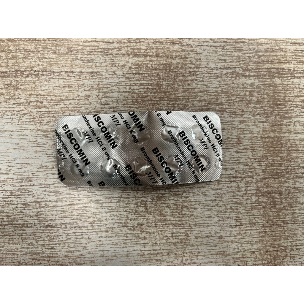 Biscomin 8mg tablet , ubat cair kahak (Exp August 2027) | Shopee Malaysia