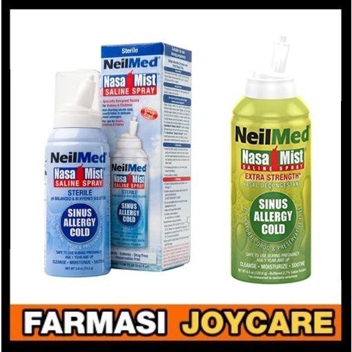 NeilMed NasaMist Isotonic Nasal Spray 75mL/ Hypertonic Nasal Spray ...