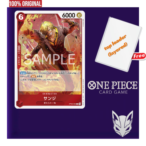 ORIGINAL 4x cards playset deck Sanji Character ST10-004 C optcg one piece card | Shopee Malaysia