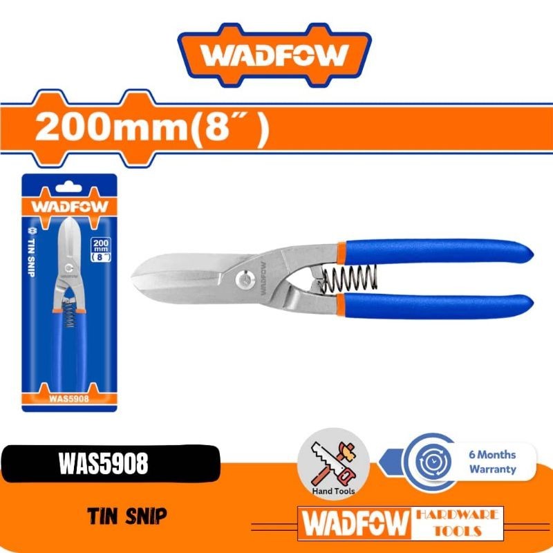 WADFOW Tin Snip (8" / 10"), Cutting Thickness: Carbon Steel ≤0.8mm ...