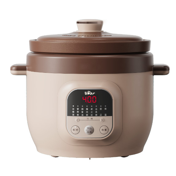 Bear Electric Stew Pot Slow Cooker Purple Clay Pot Soup Pot Porridge ...
