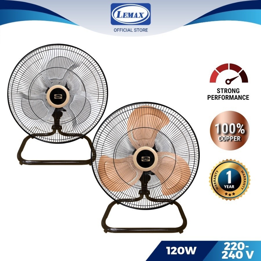 LEMAX 18" Inch Industrial Floor Fan Strong Wind Aluminium | Shopee Malaysia