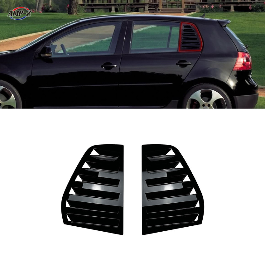 AMP-Z Golf Mk5 Rear Window Louver Shutter Side Vent Cover Trim For ...