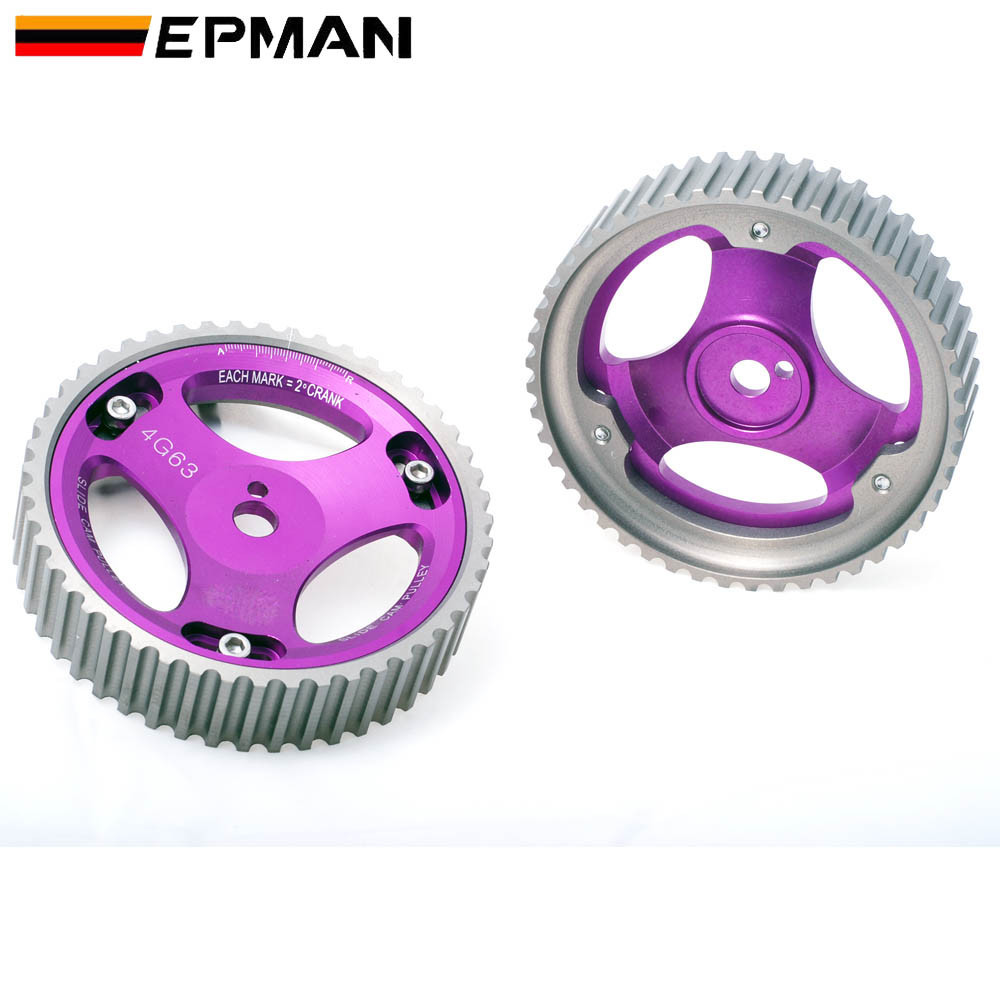 EPMAN Adjustable Cam Gears Timing Gear pulley kit For Mitsubishi 4G63 ...