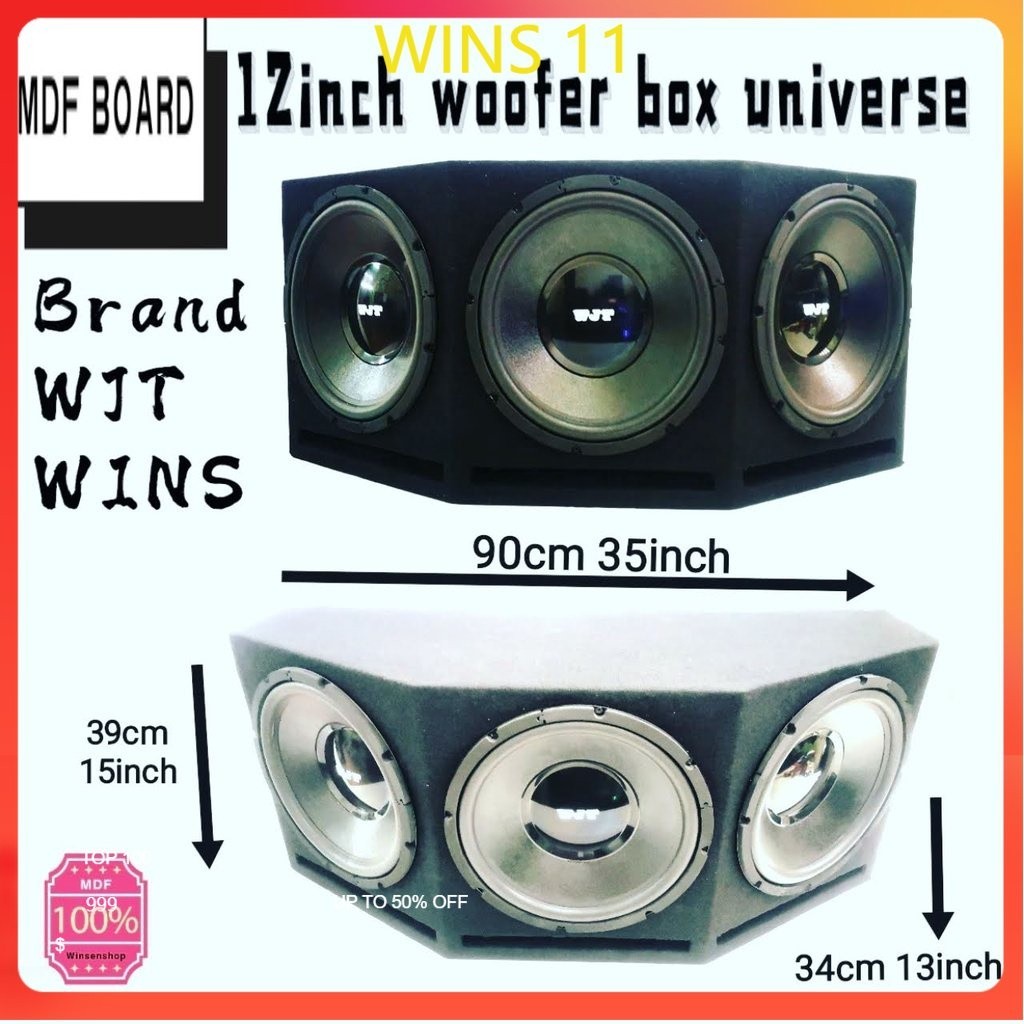 WIN11 WJT / WINS 12inch sub woofer and woofer box, triple 12inch ...