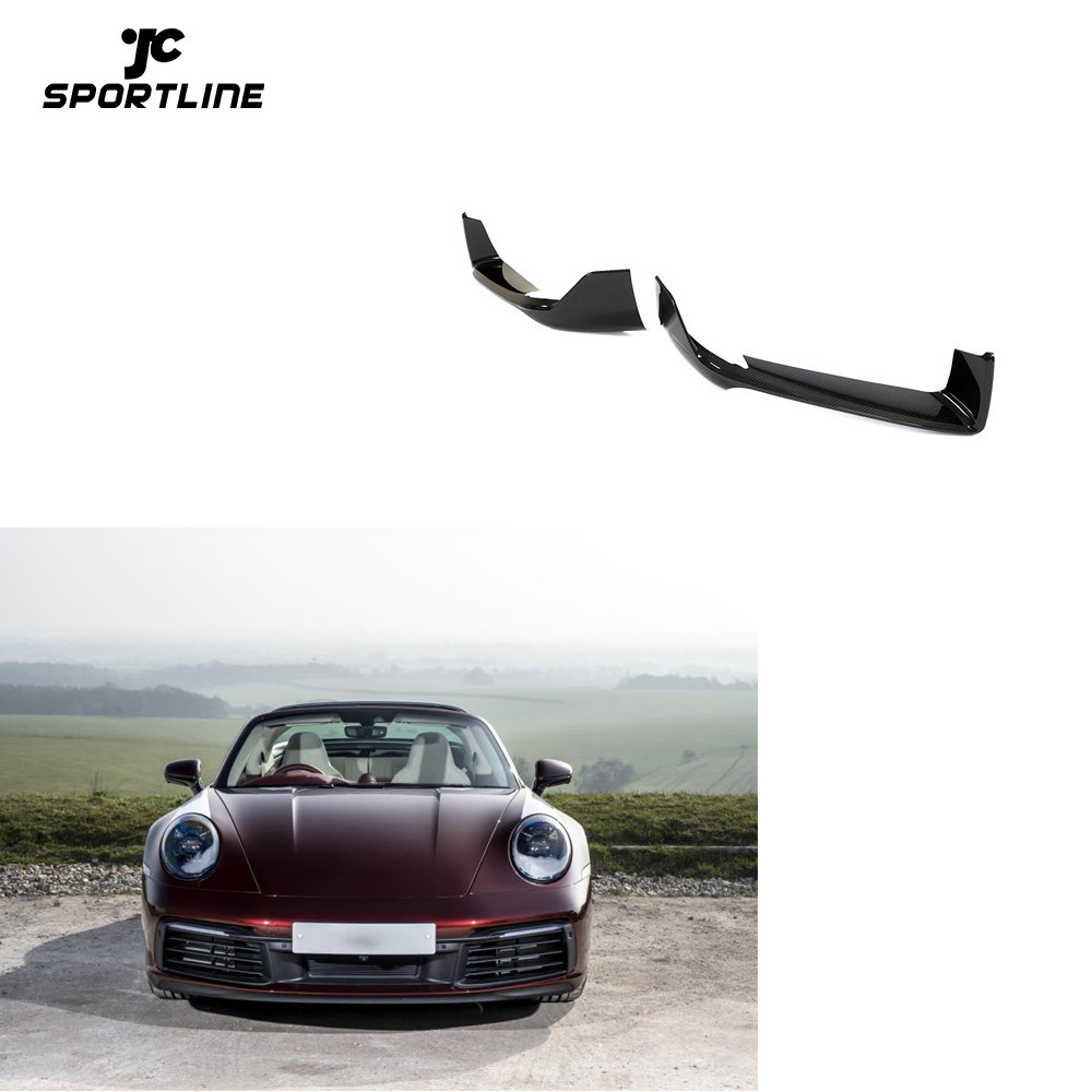 Carbon Fiber Front Bumper Splitter for Porsche 911 992 Carrera 4 S 4S ...