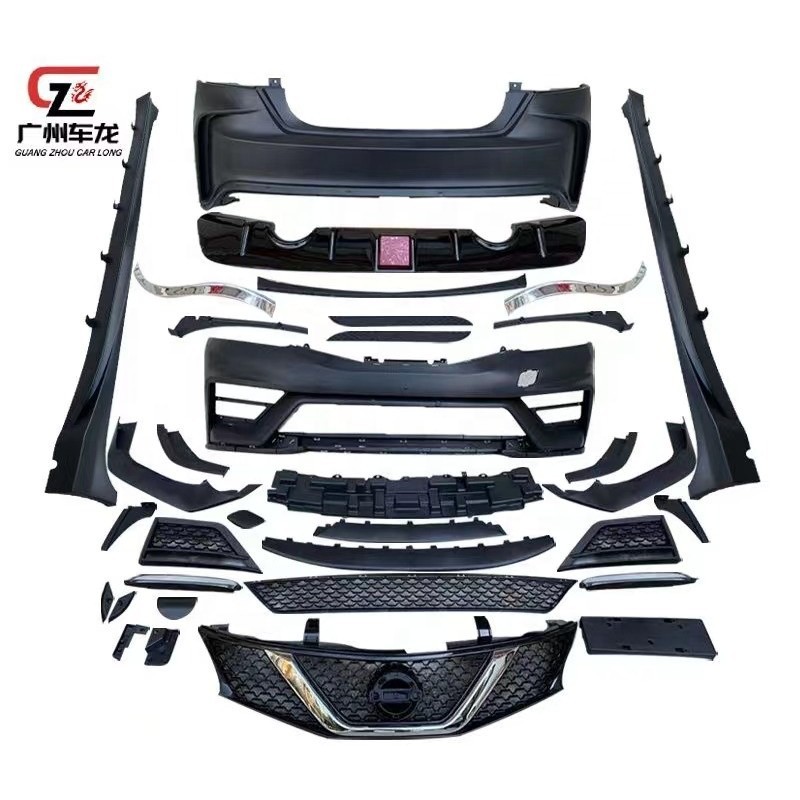 PP Plastic Full set BodyKit For Nissan Tiida 2011-2015 modified Nismo ...