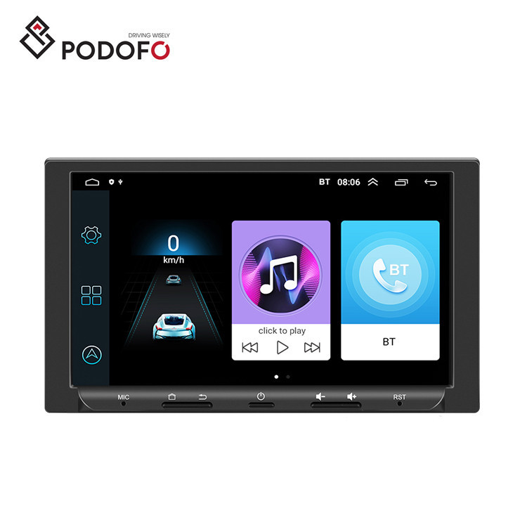 Podofo 2Din 7'' Android 13 Car Radio Autoradio Wireless Carplay Android ...