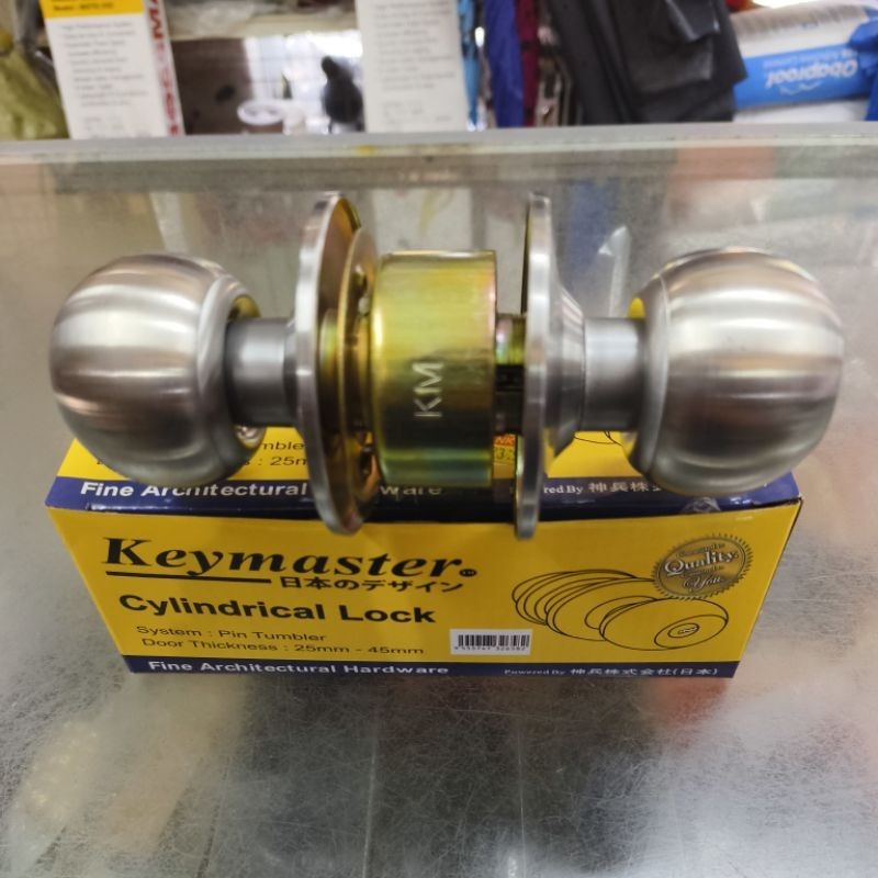 Keymaster Tombol Pintu / Cylindrical Door Lock Heavy Duty | Shopee Malaysia
