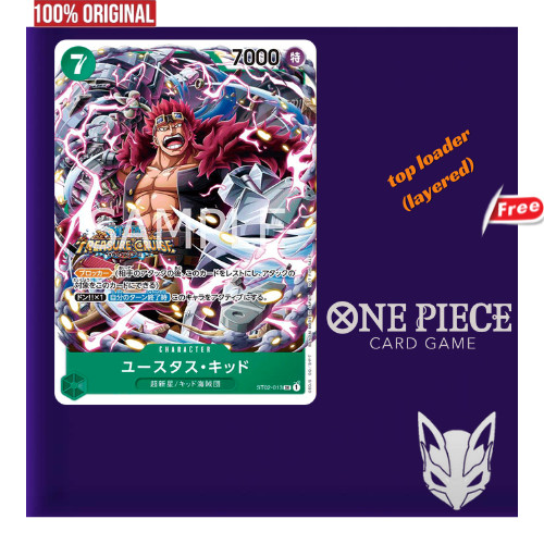 ORIGINAL Eustass"Captain"Kid (Parallel) Character ST02-013 SR free top ...